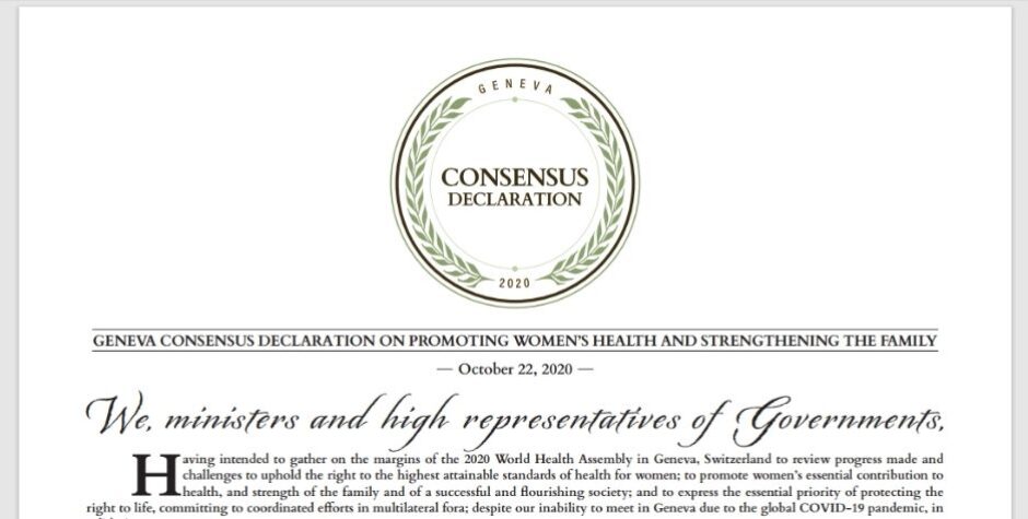 The Geneva Consensus Declaration: An Unprecedented International Pro-Life Coalition